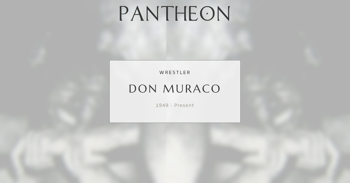 Don Muraco Biography | Pantheon