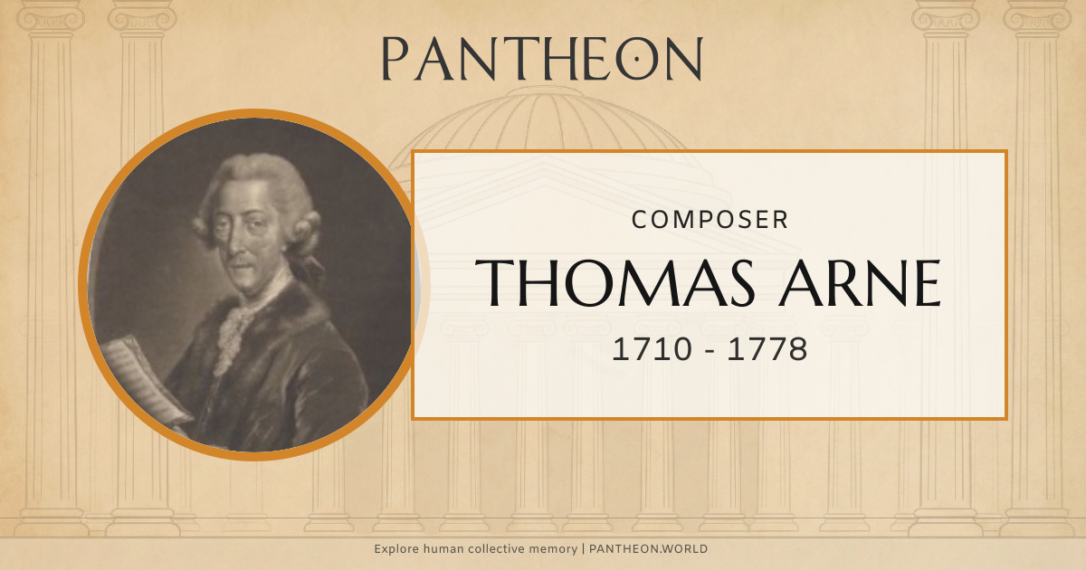 Thomas Arne Biography | Pantheon