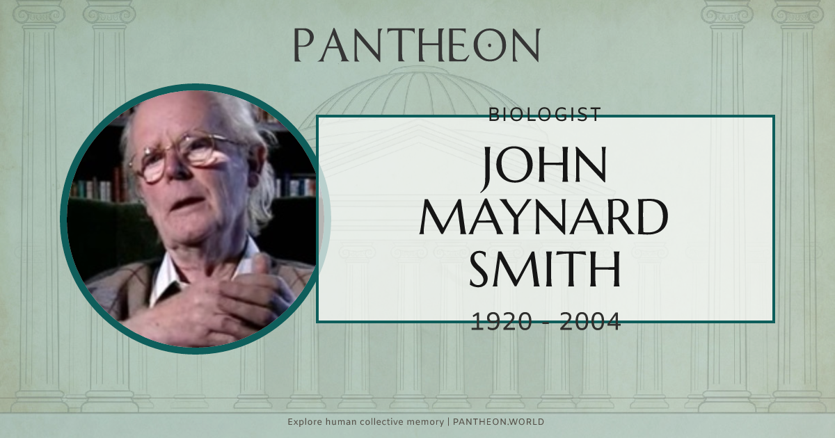 John Maynard Smith Biography | Pantheon