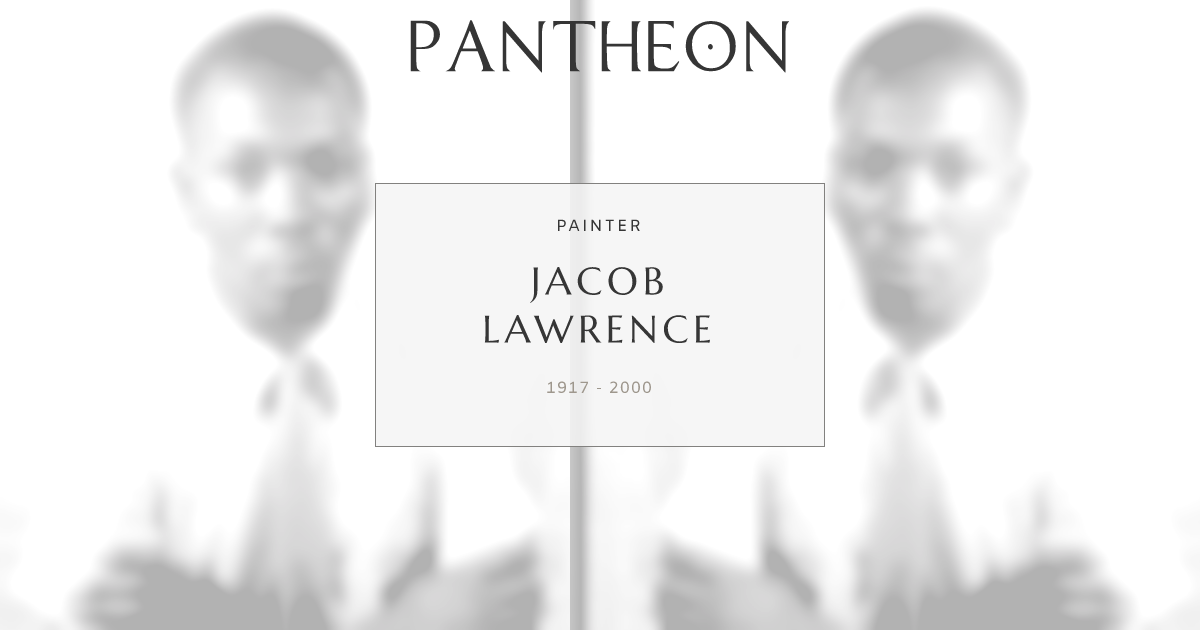 Jacob Lawrence Biography | Pantheon