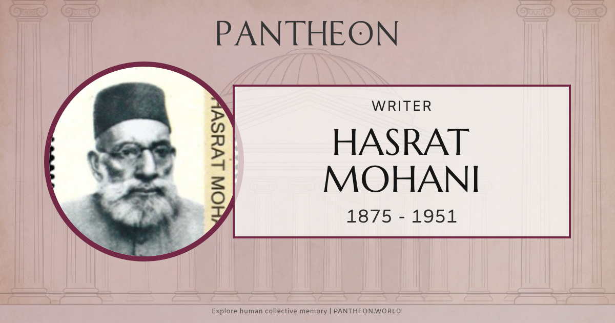 Hasrat Mohani Biography | Pantheon