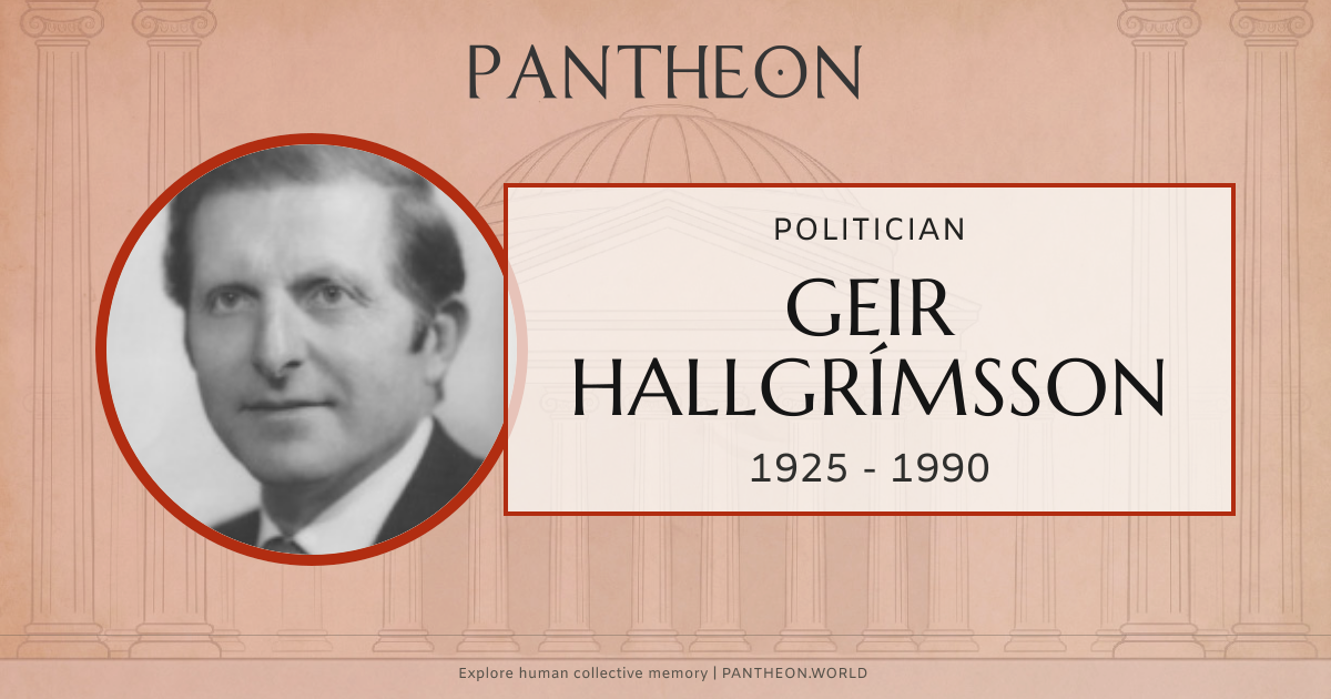 Geir Hallgrímsson Biography | Pantheon