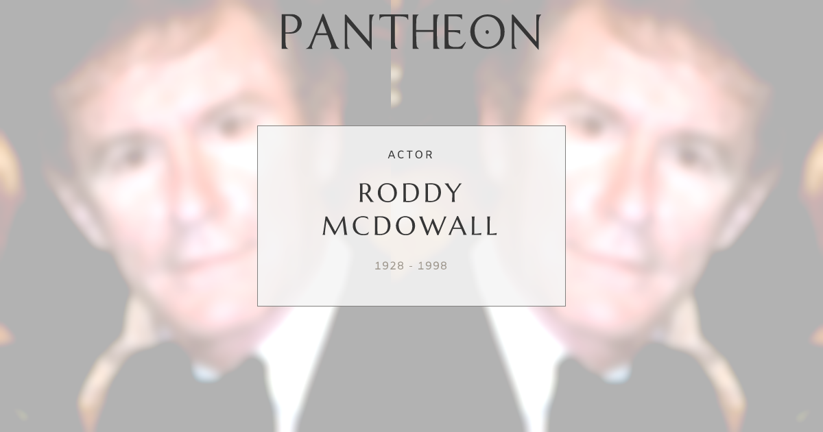 Roddy McDowall Biography | Pantheon