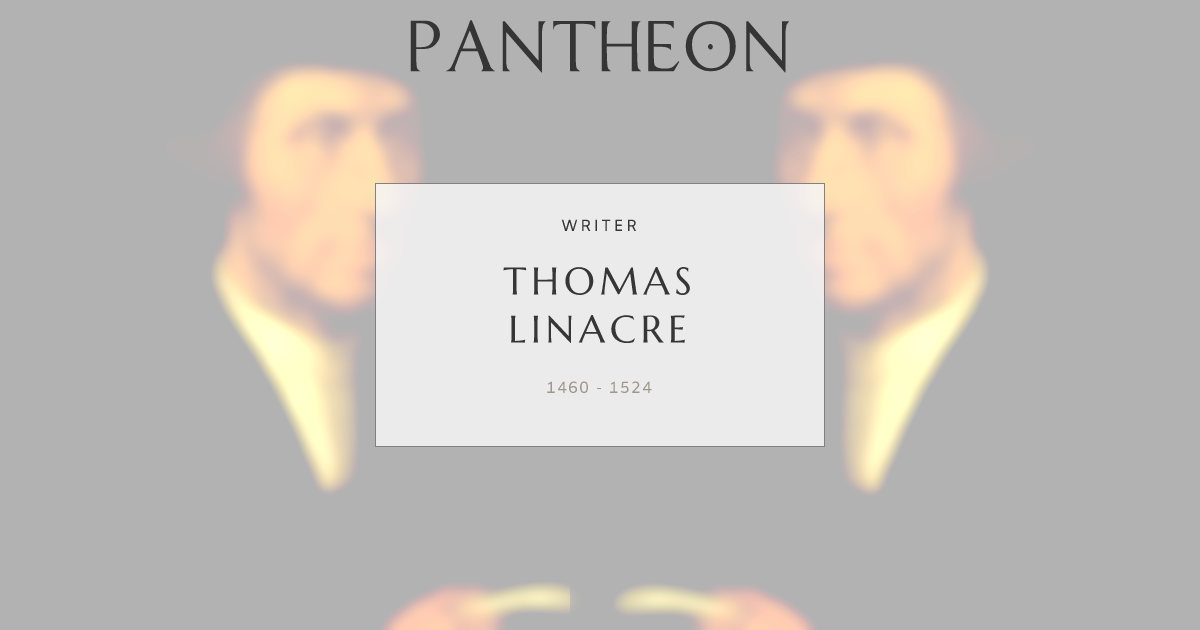 Thomas Linacre Biography | Pantheon