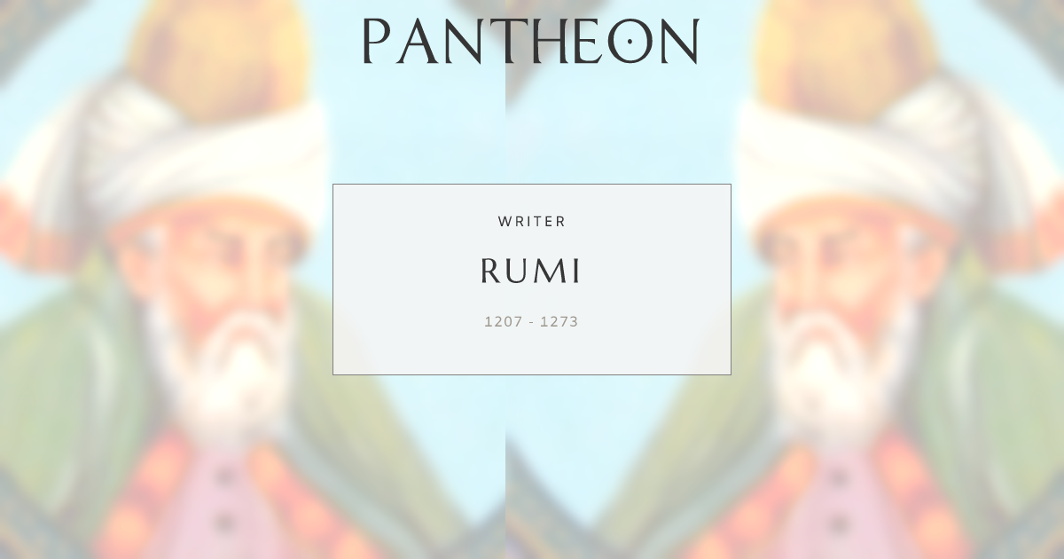 Rumi Biography | Pantheon
