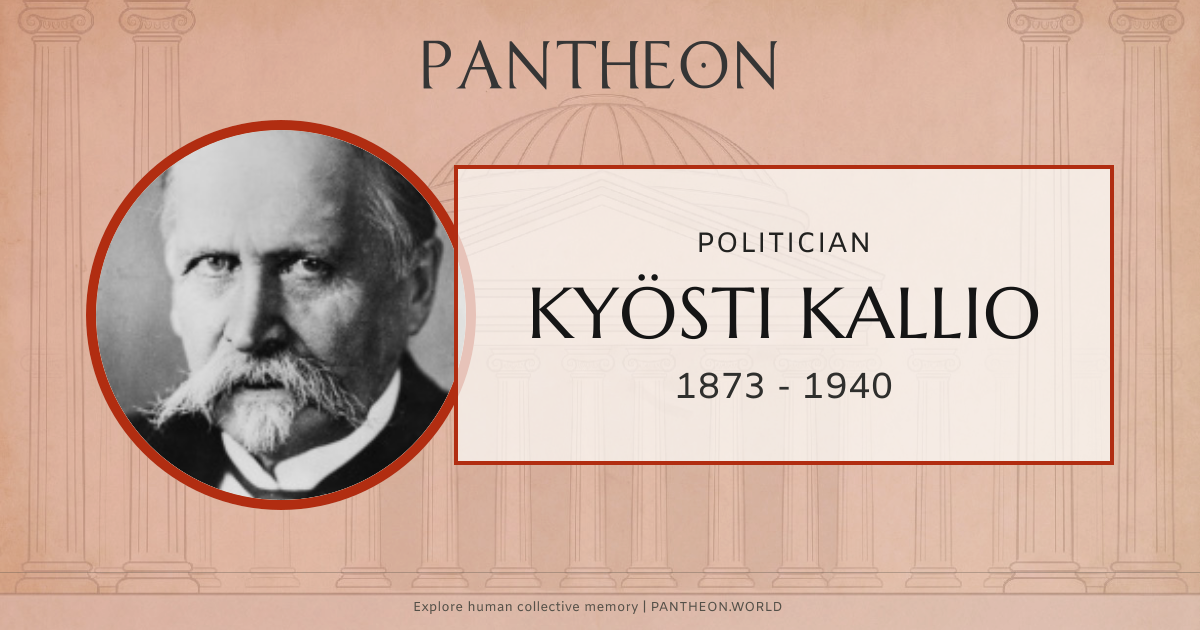 Kyösti Kallio Biography | Pantheon
