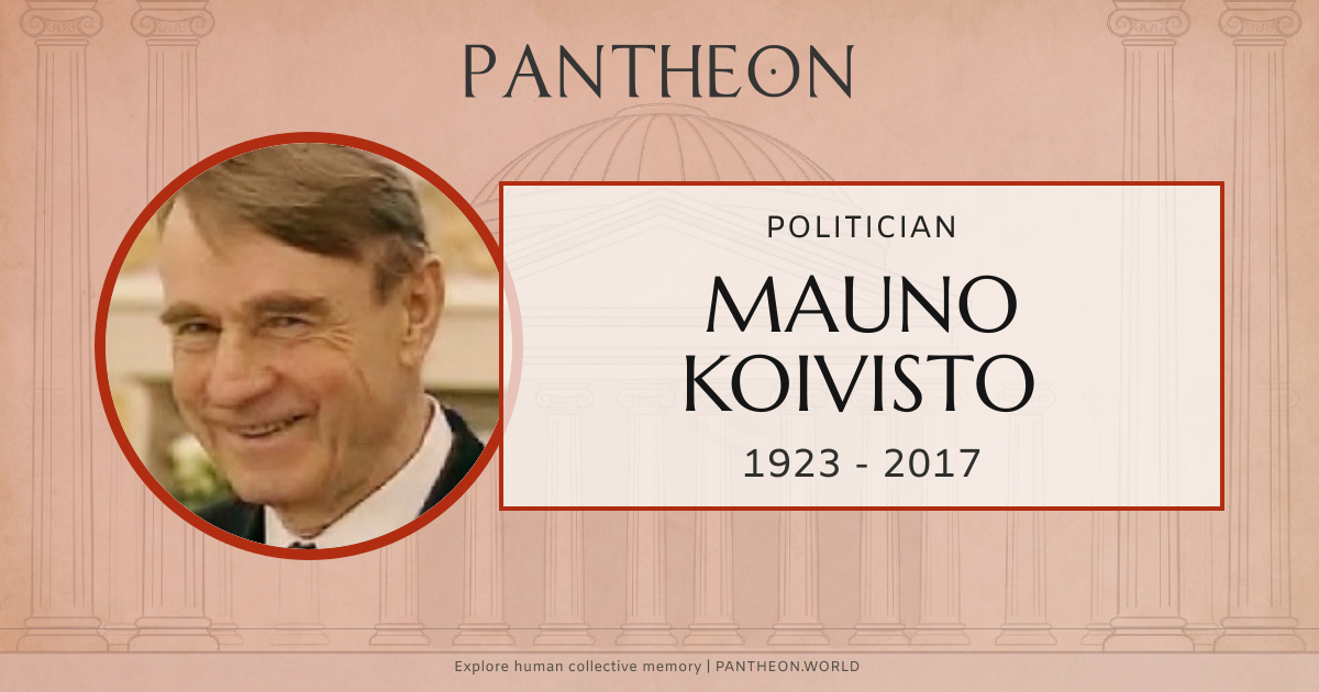 Mauno Koivisto Biography | Pantheon