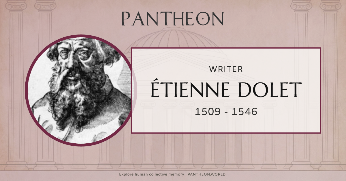 Étienne Dolet Biography | Pantheon
