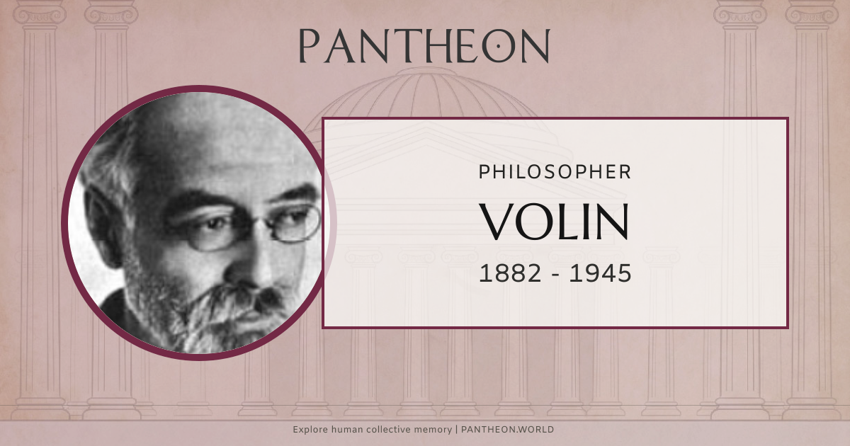 Volin Biography | Pantheon