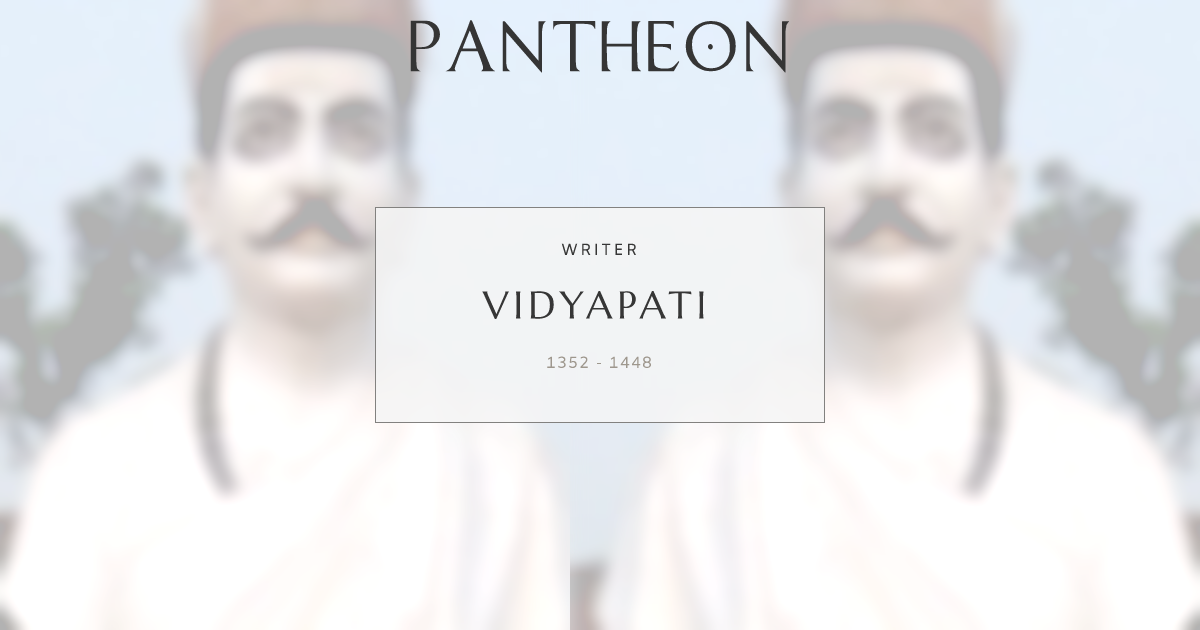 Vidyapati Biography | Pantheon