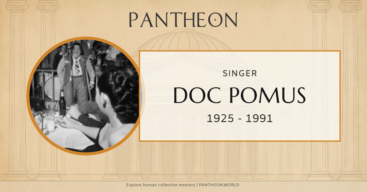 Doc Pomus Biography | Pantheon
