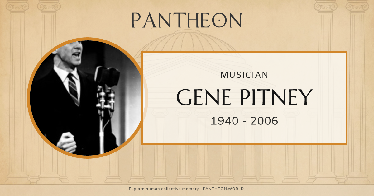 Gene Pitney Biography | Pantheon