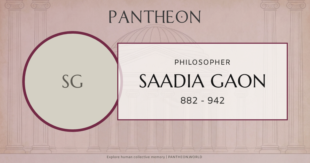 Saadia Gaon Biography | Pantheon