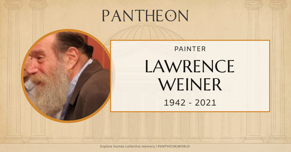 Lawrence Weiner Biography | Pantheon