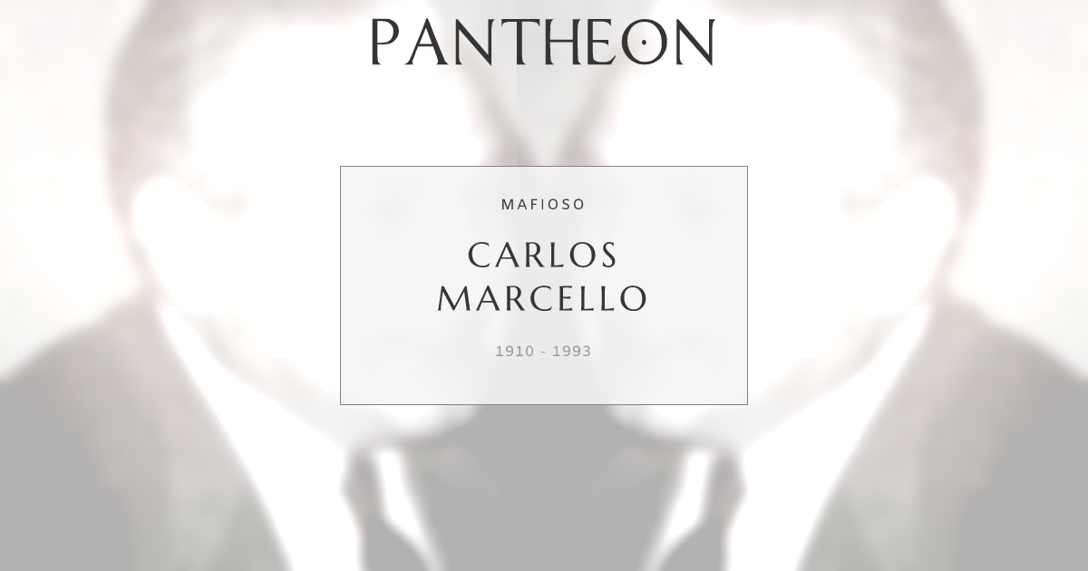 Carlos Marcello Biography | Pantheon