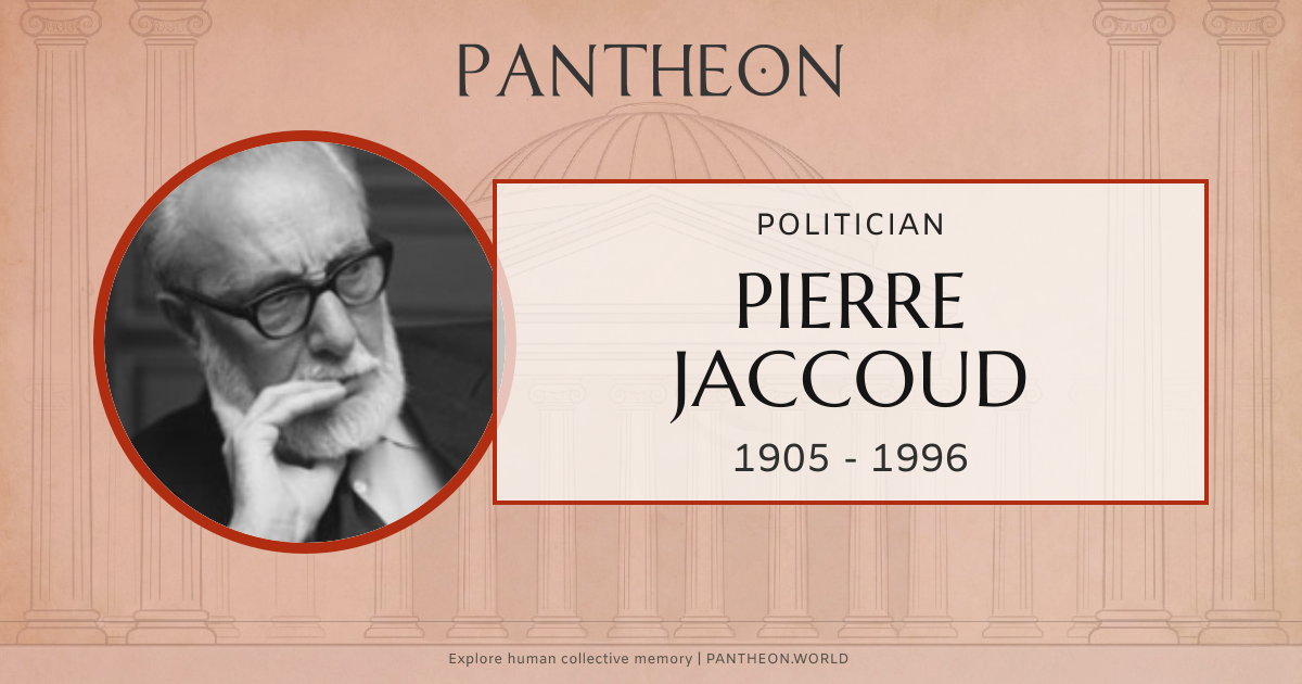Pierre Jaccoud Biography | Pantheon