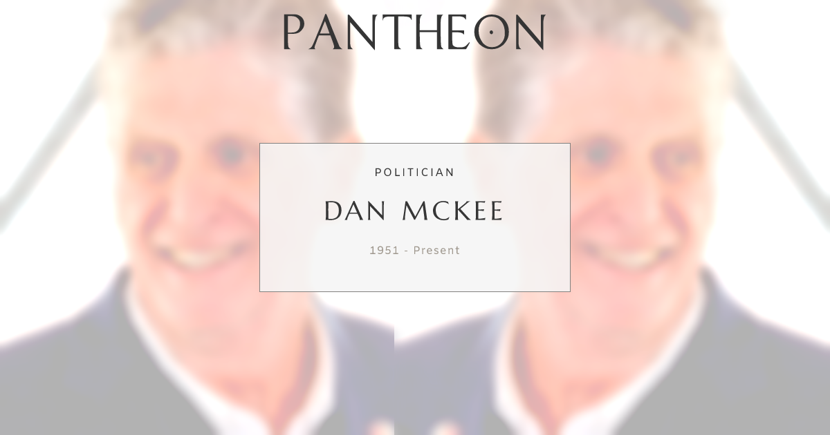 Dan McKee Biography | Pantheon