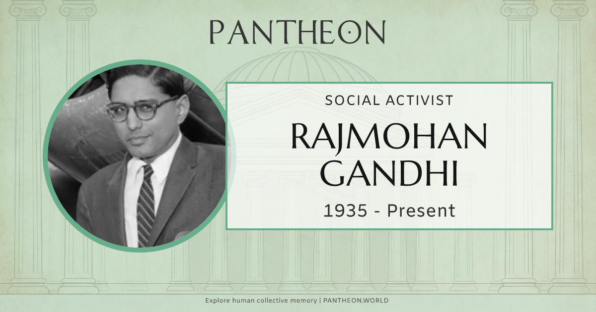Rajmohan Gandhi Biography | Pantheon