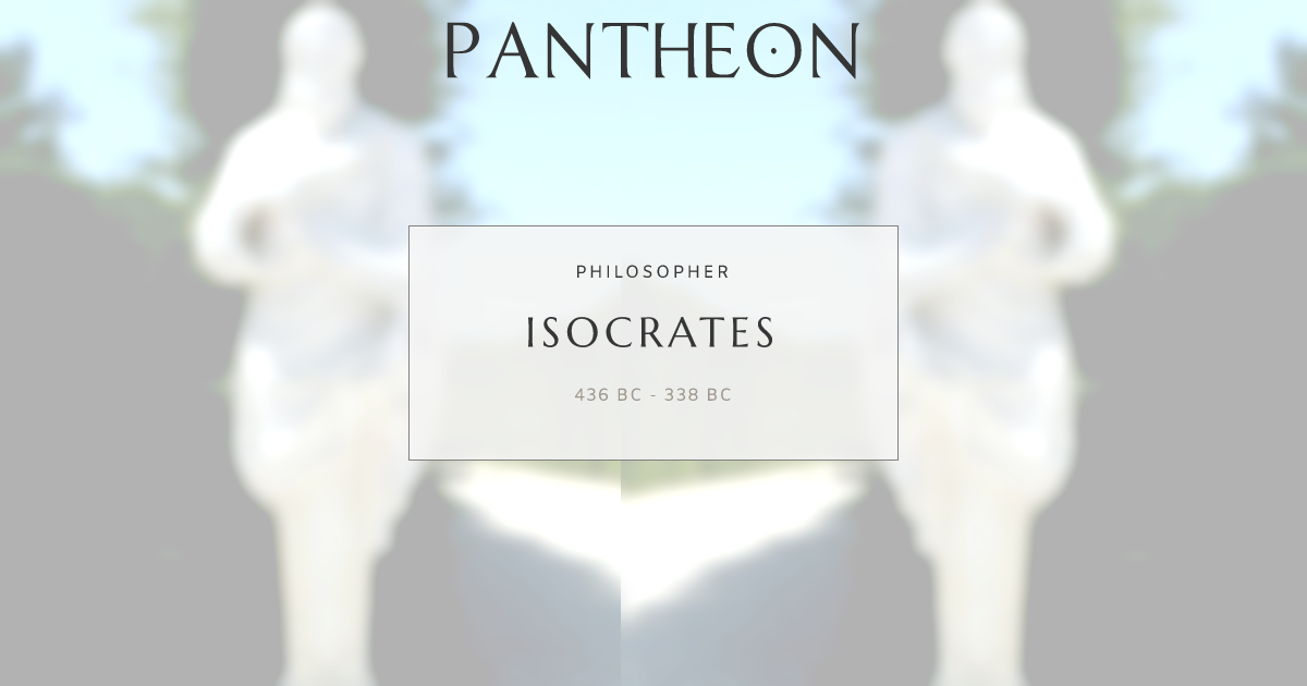 Isocrates Biography | Pantheon
