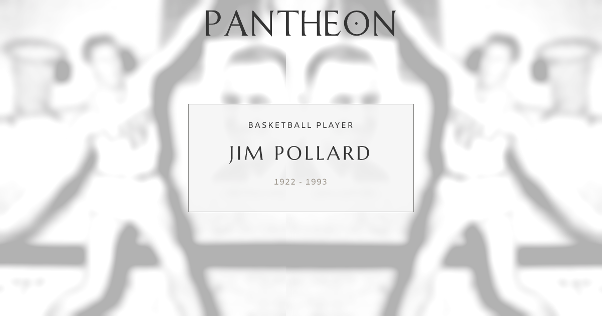 Jim Pollard Biography | Pantheon