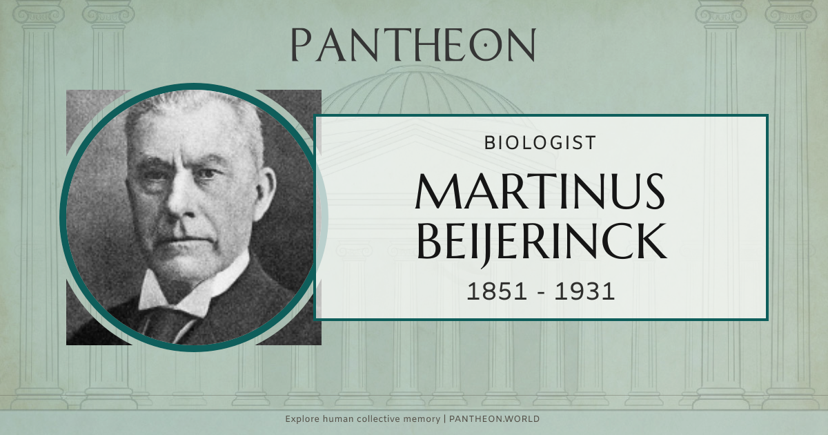 Martinus Beijerinck Biography | Pantheon