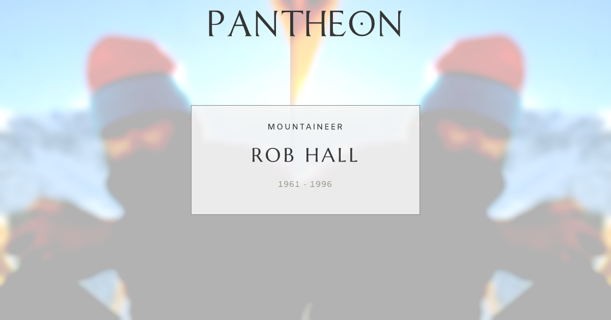 Rob Hall Biography | Pantheon
