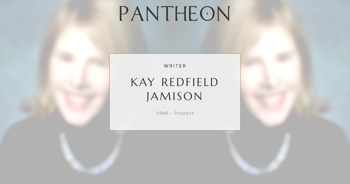 Kay Redfield Jamison Biography | Pantheon