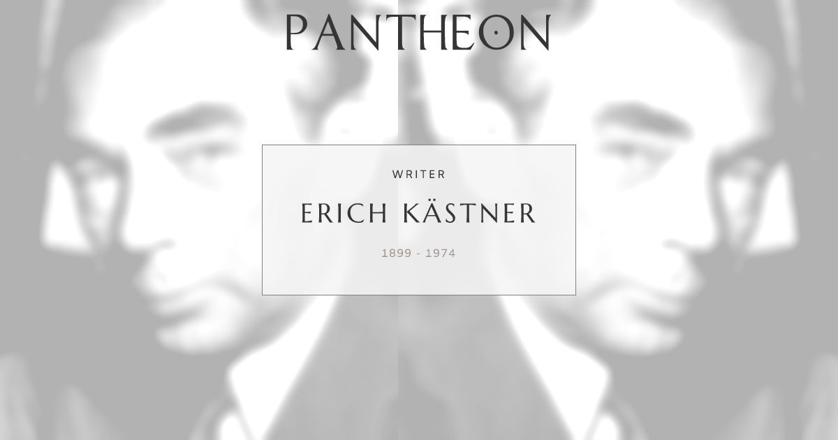 Erich Kästner Biography | Pantheon