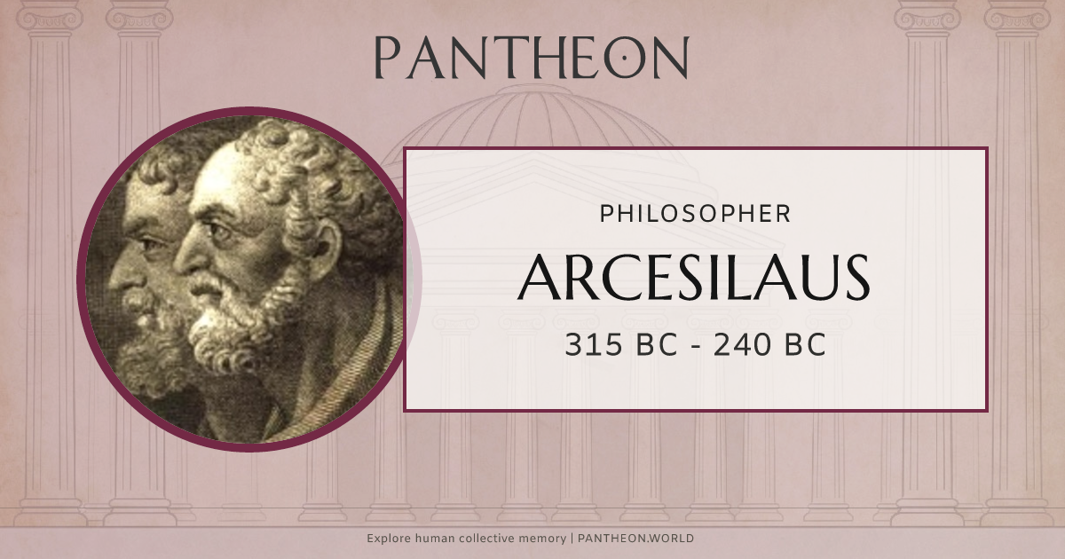 Arcesilaus Biography | Pantheon