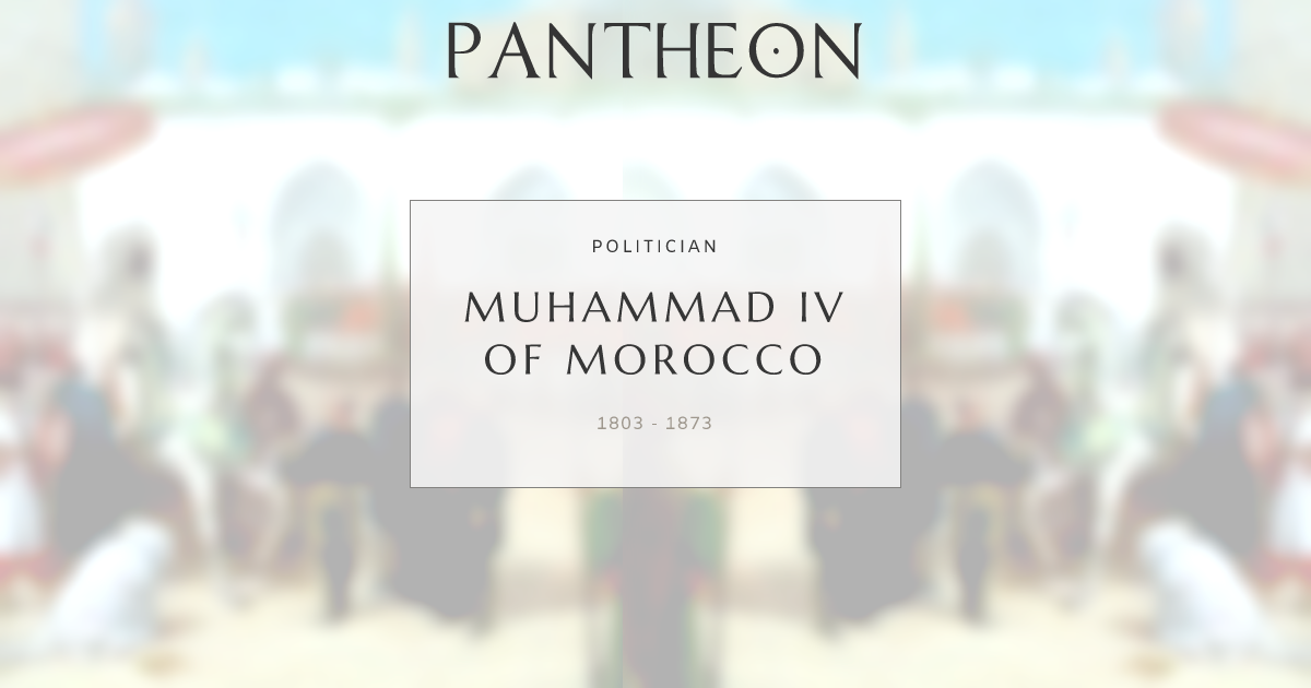 Muhammad IV of Morocco Biography | Pantheon