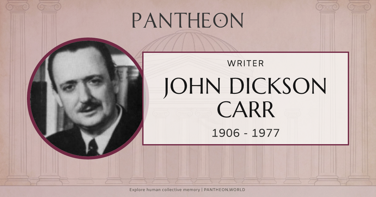John Dickson Carr Biography | Pantheon