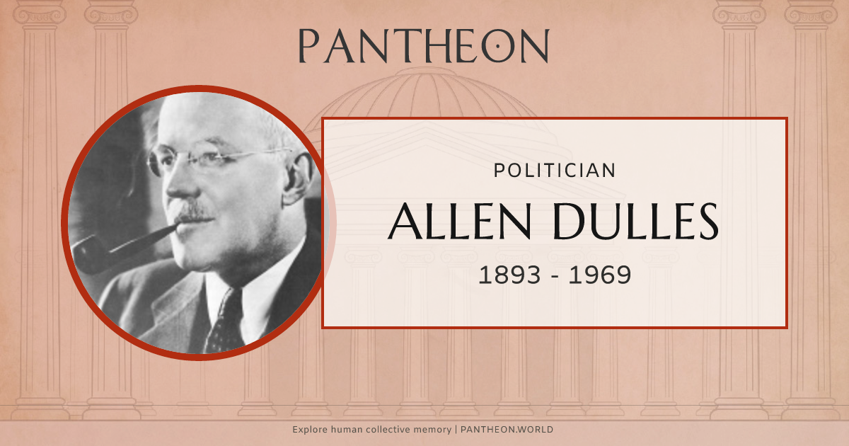 Allen Dulles Biography | Pantheon