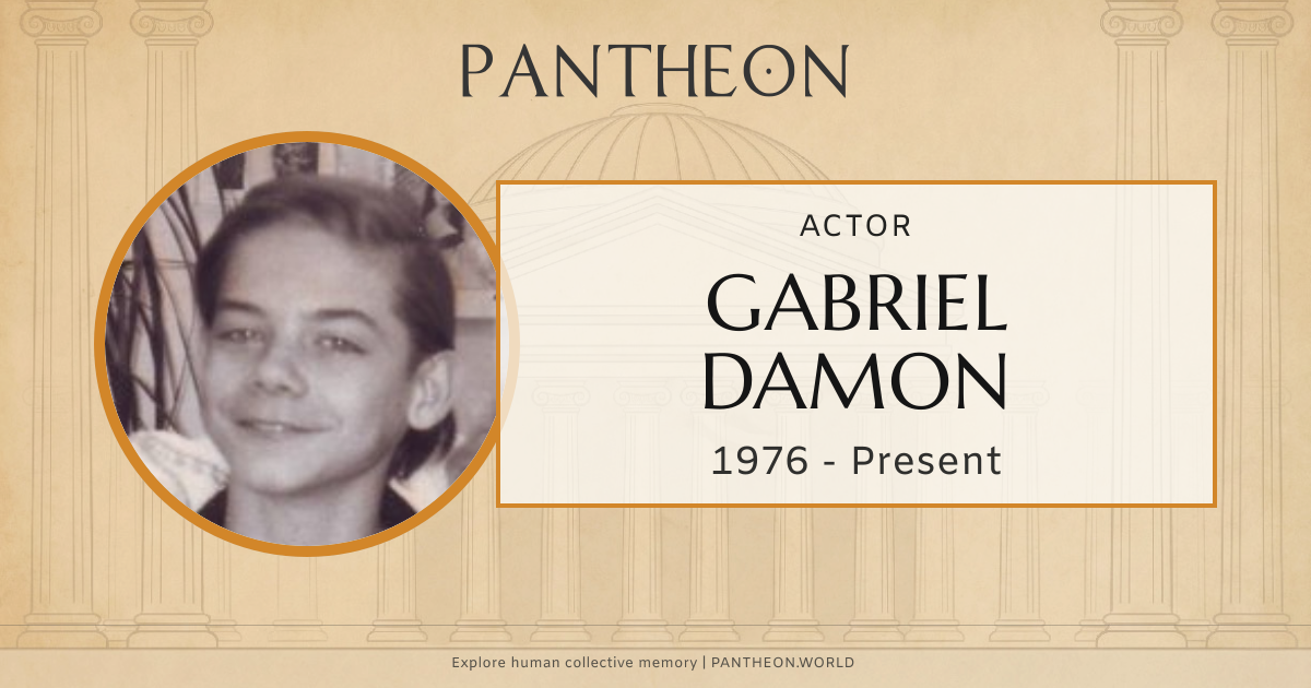 Gabriel Damon Biography | Pantheon