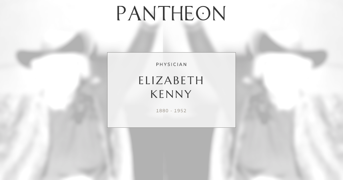 Elizabeth Kenny Biography | Pantheon