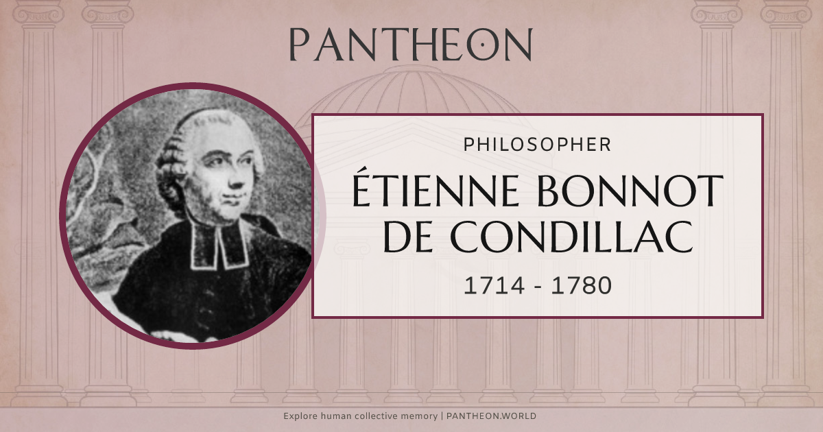 Étienne Bonnot de Condillac Biography | Pantheon