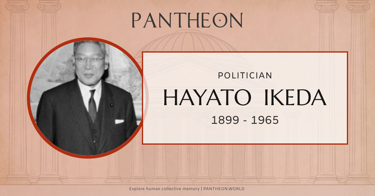 Hayato Ikeda Biography | Pantheon