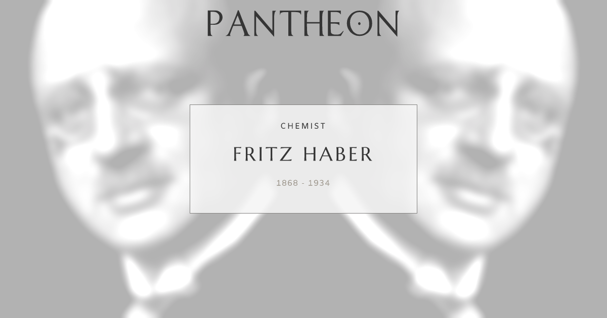 Fritz Haber Biography | Pantheon