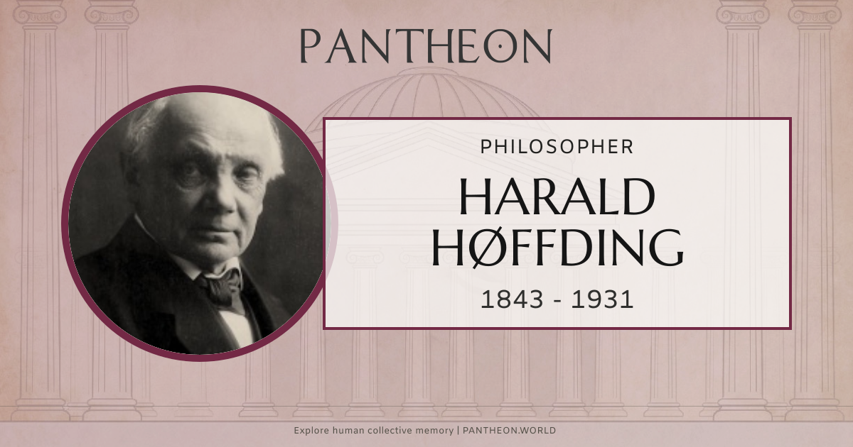 Harald Høffding Biography | Pantheon