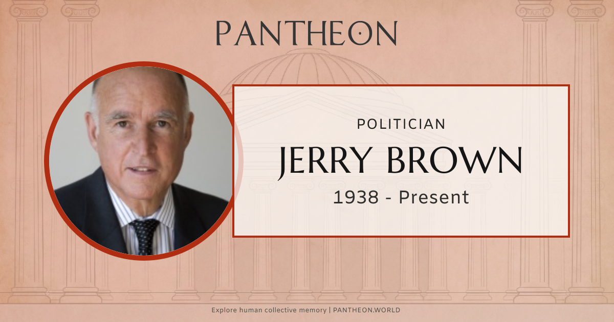 Jerry Brown Biography | Pantheon