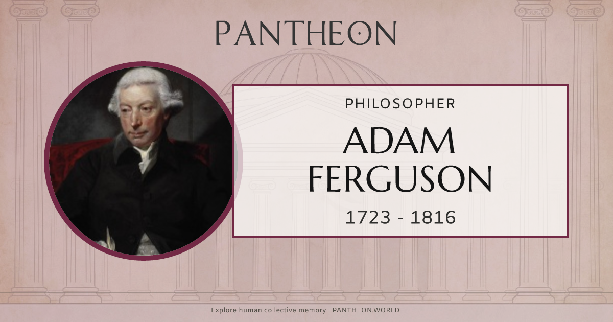 Adam Ferguson Biography | Pantheon