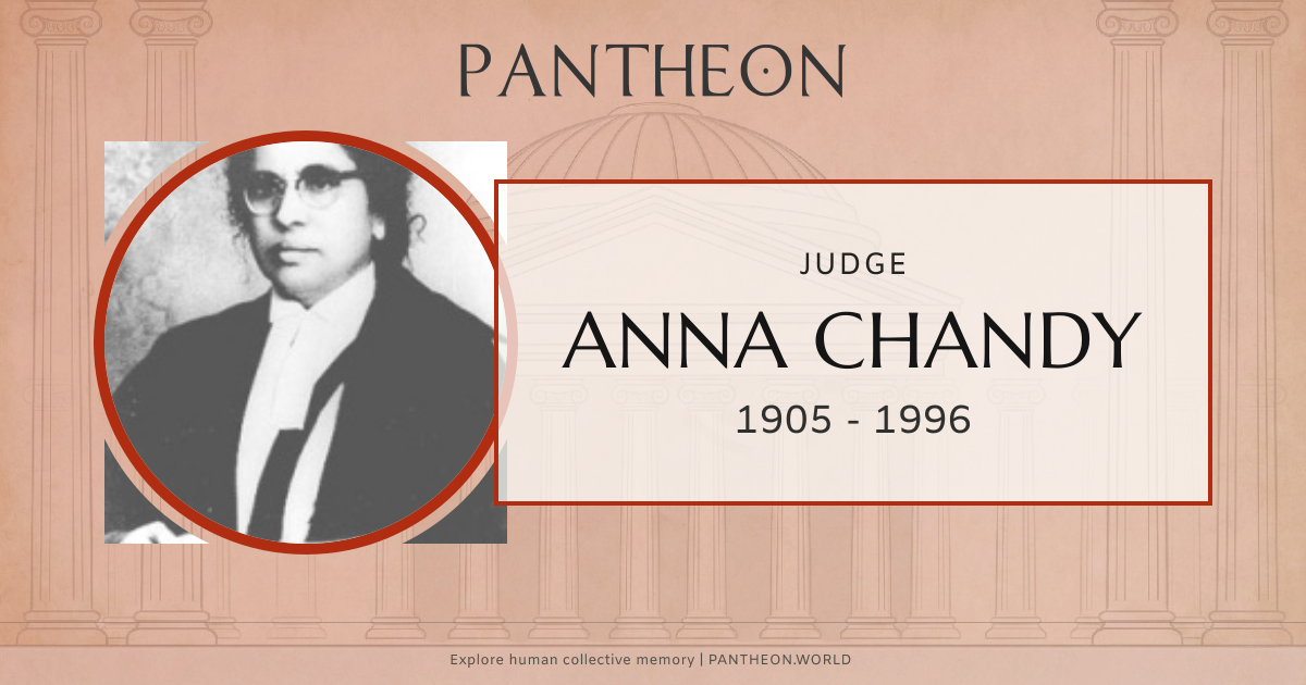 Anna Chandy Biography | Pantheon