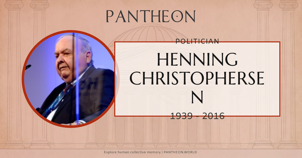 Henning Christophersen Biography | Pantheon