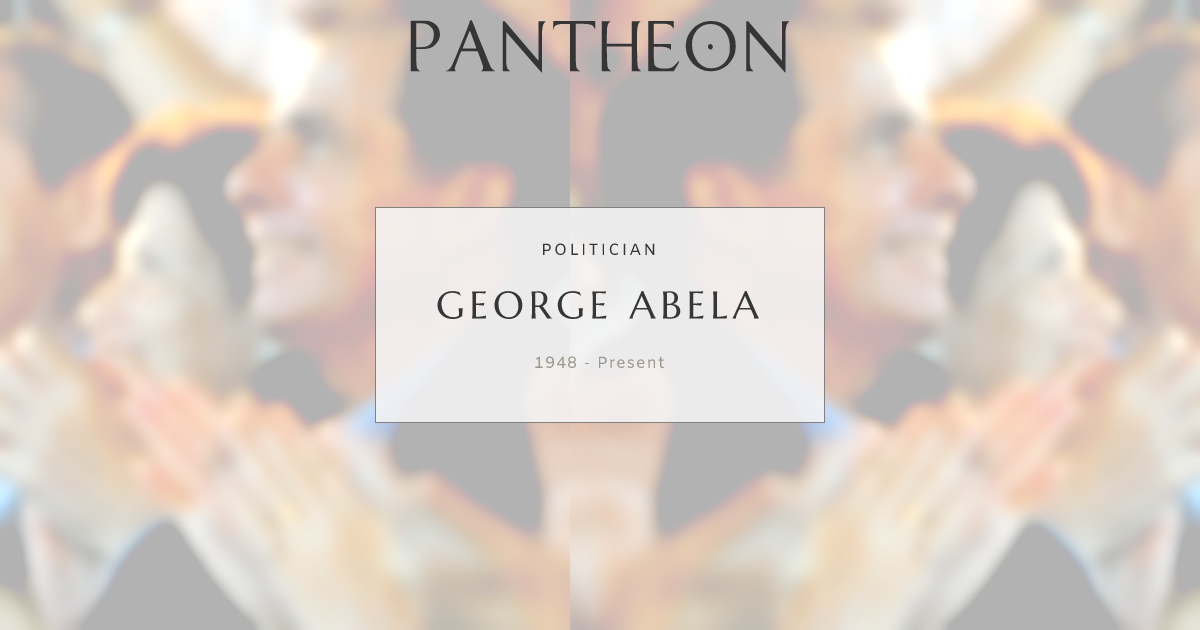 George Abela Biography | Pantheon