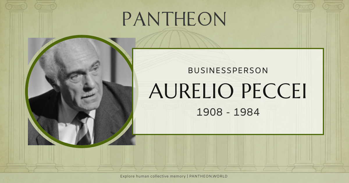 Aurelio Peccei Biography | Pantheon
