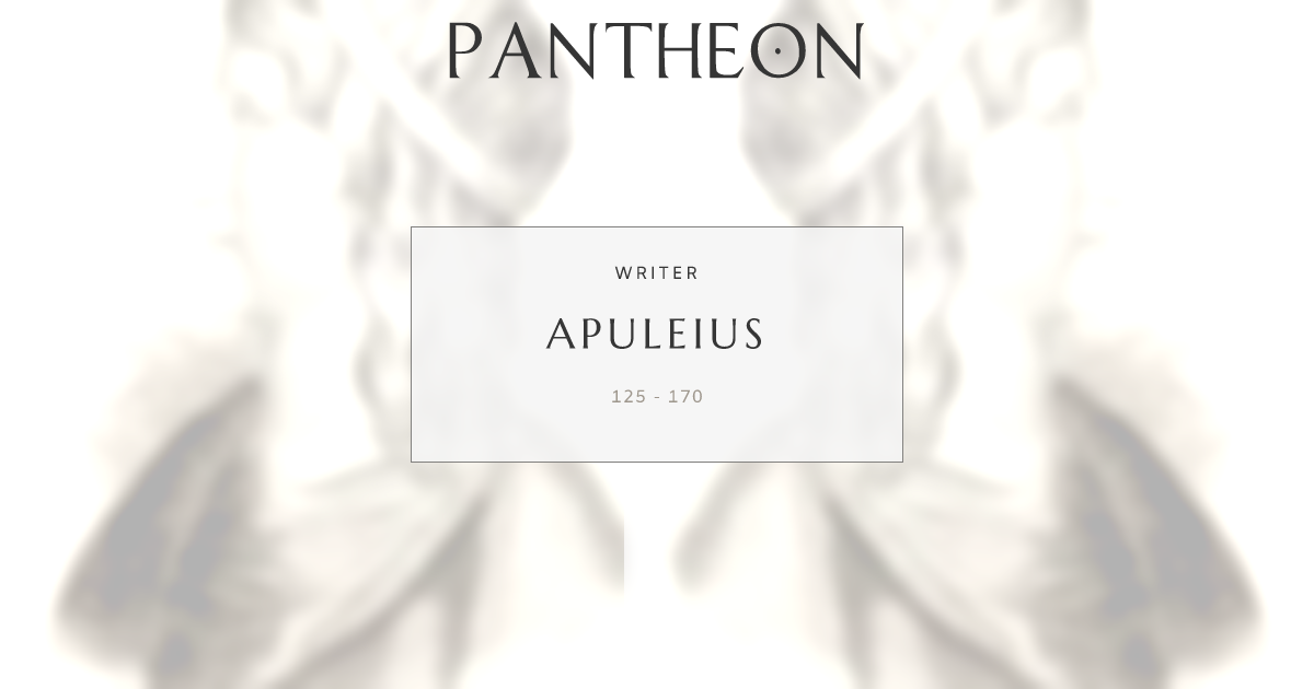 Apuleius Biography | Pantheon