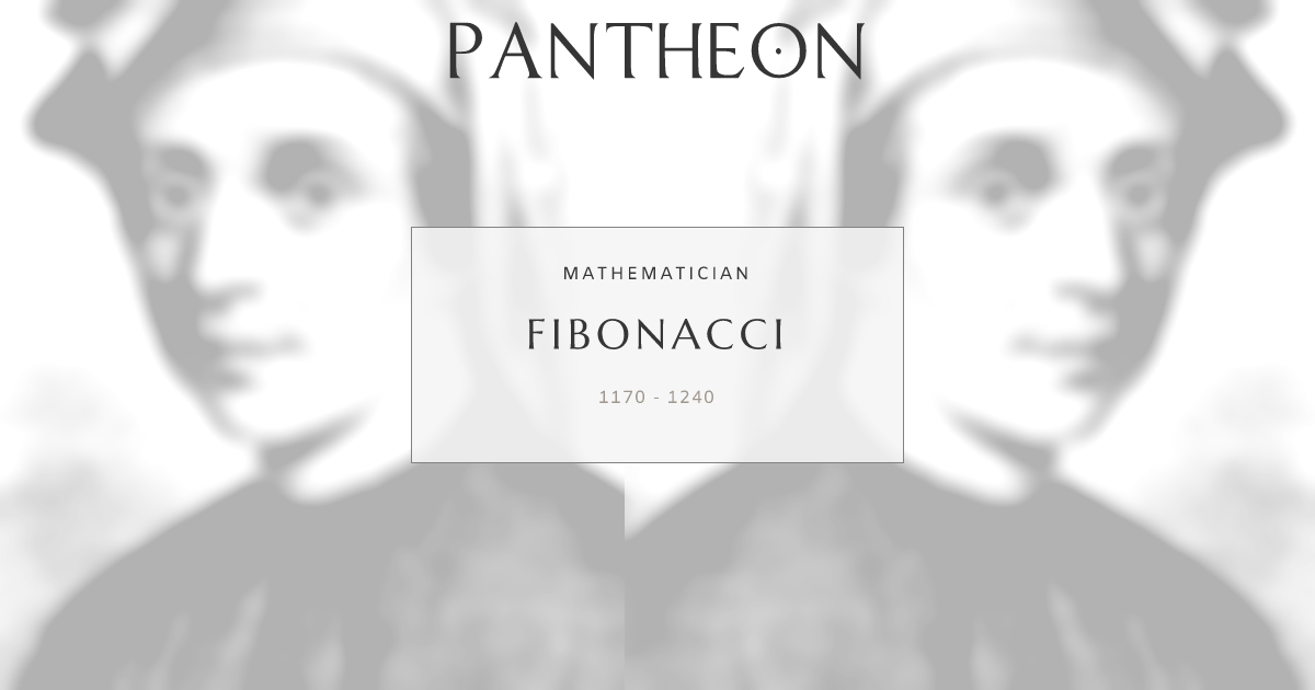 Fibonacci Biography | Pantheon