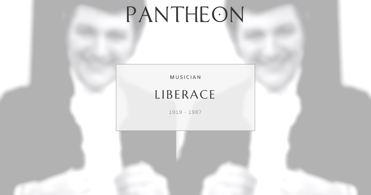 Liberace Biography | Pantheon
