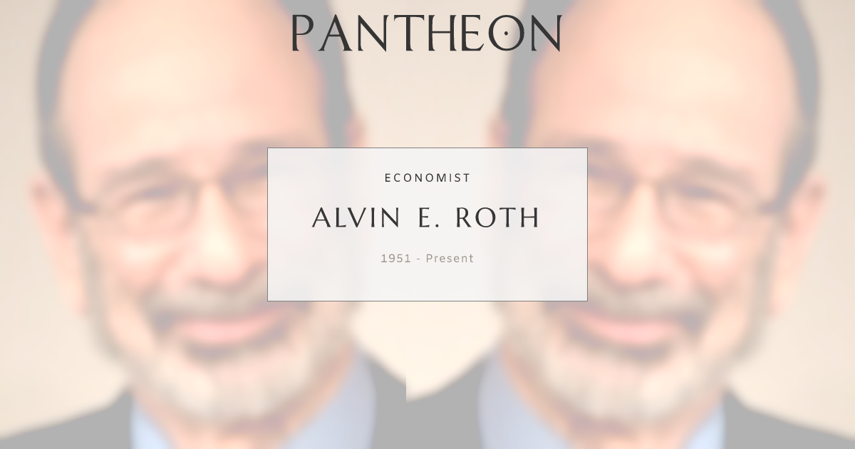 Alvin E. Roth Biography | Pantheon
