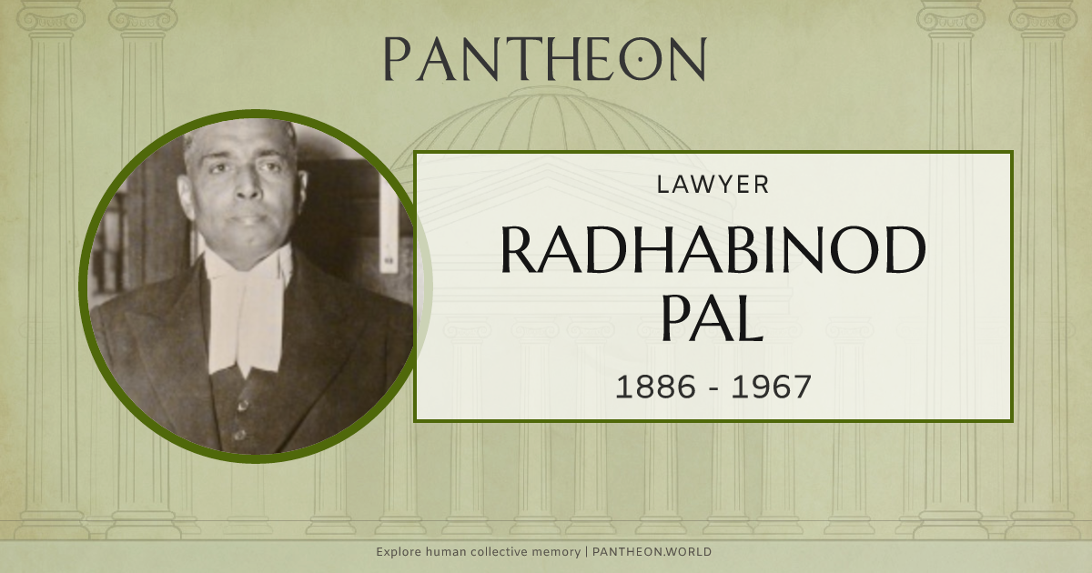 Radhabinod Pal Biography | Pantheon