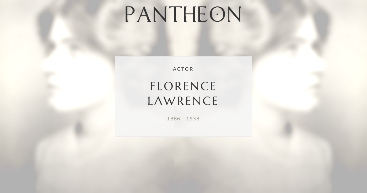 Florence Lawrence Biography | Pantheon